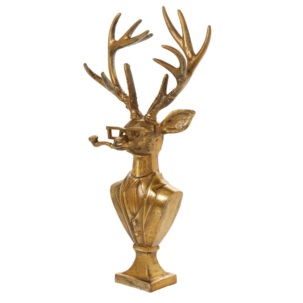 Frankie the Stag Bust - Bronzed Aluminum Tabletop Decor | Eric + Eloise ...