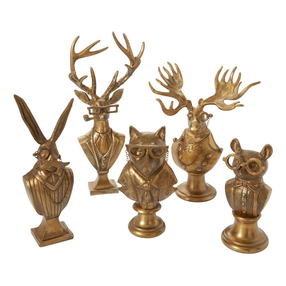 Frankie the Stag Bust - Bronzed Aluminum Tabletop Decor | Eric + Eloise ...