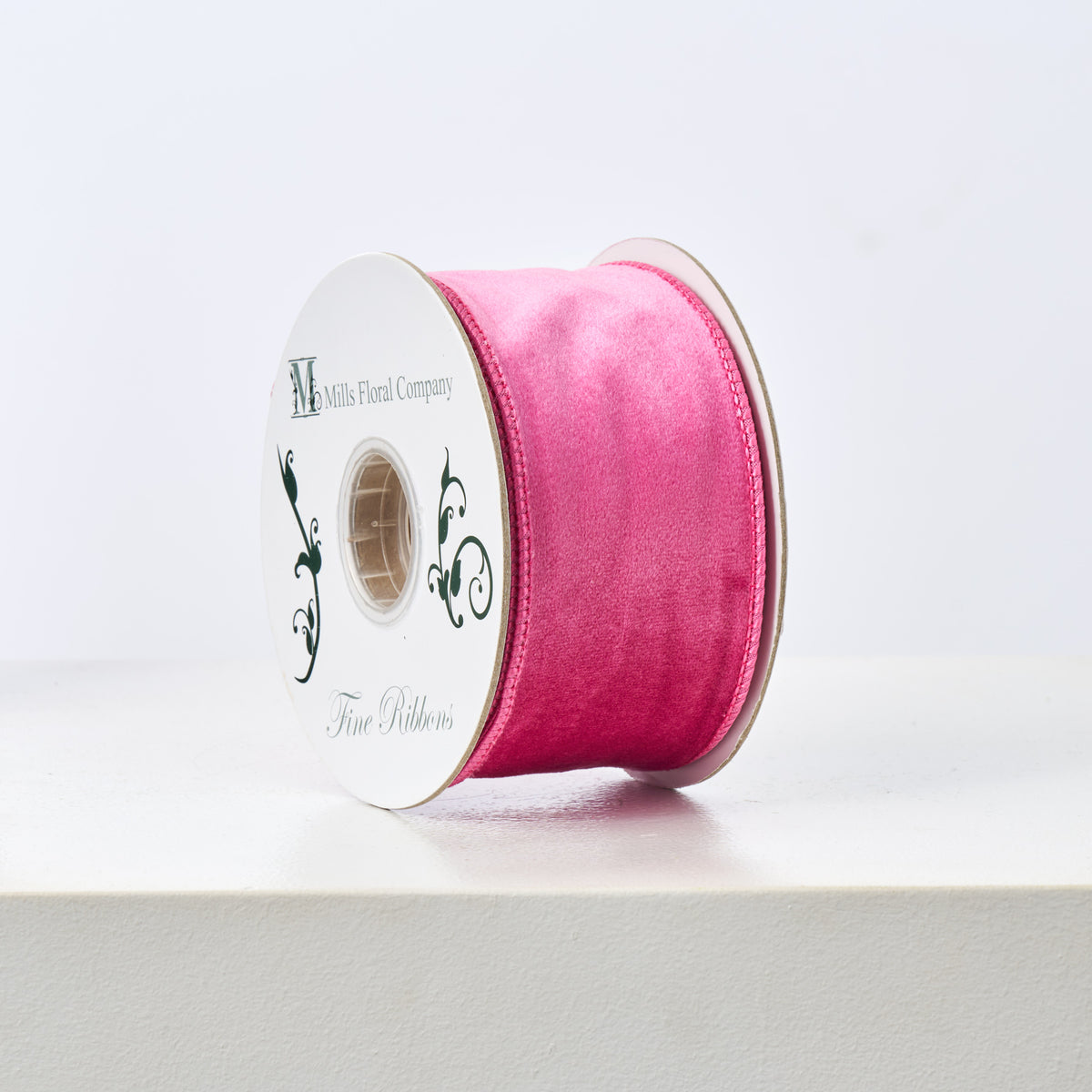 Pretty Pink Velvet 10 Yd. Wire-Lined Ribbon Spool – Darby Creek Trading