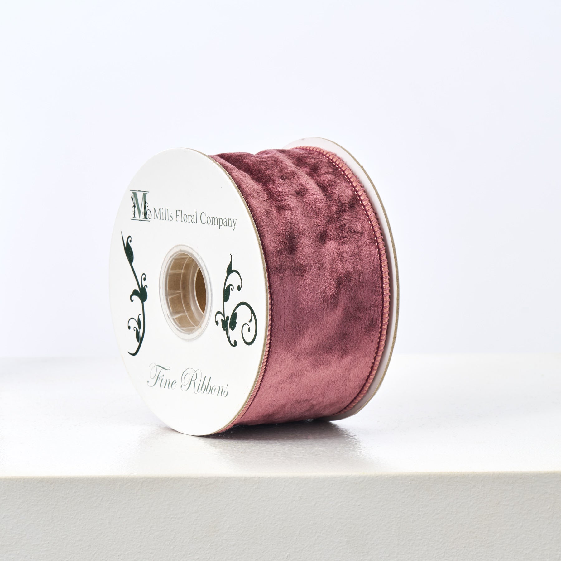 Plum Raisin Velvet 10 Yd. Wire-Lined Ribbon Spool – Darby Creek Trading