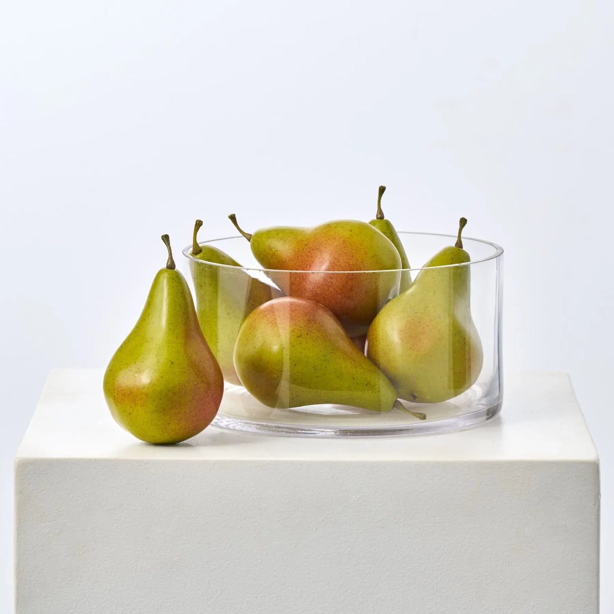 Half a Dozen Green & Red Bosc Pears Decorative Faux Fruit – Darby Creek ...