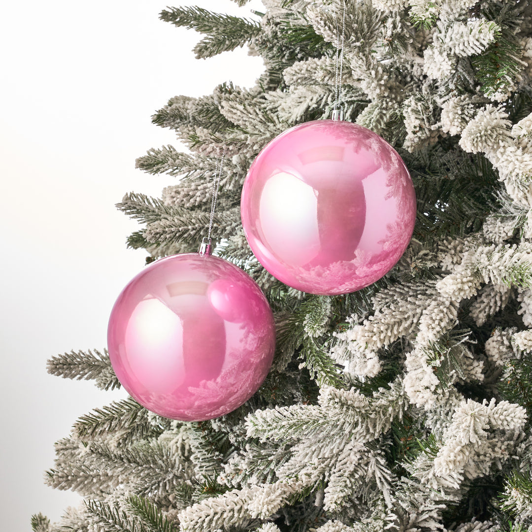 Christmas balls pink store