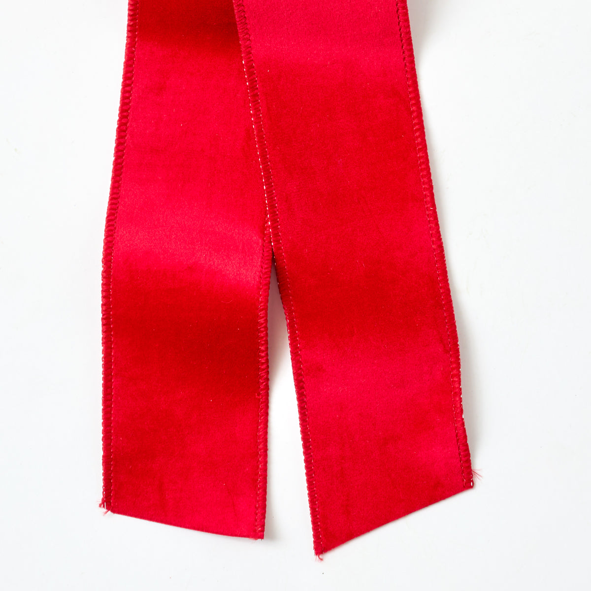 Christmas Red Taffeta Wire-Lined Hand-Knotted Drape Loop Bow – Darby ...