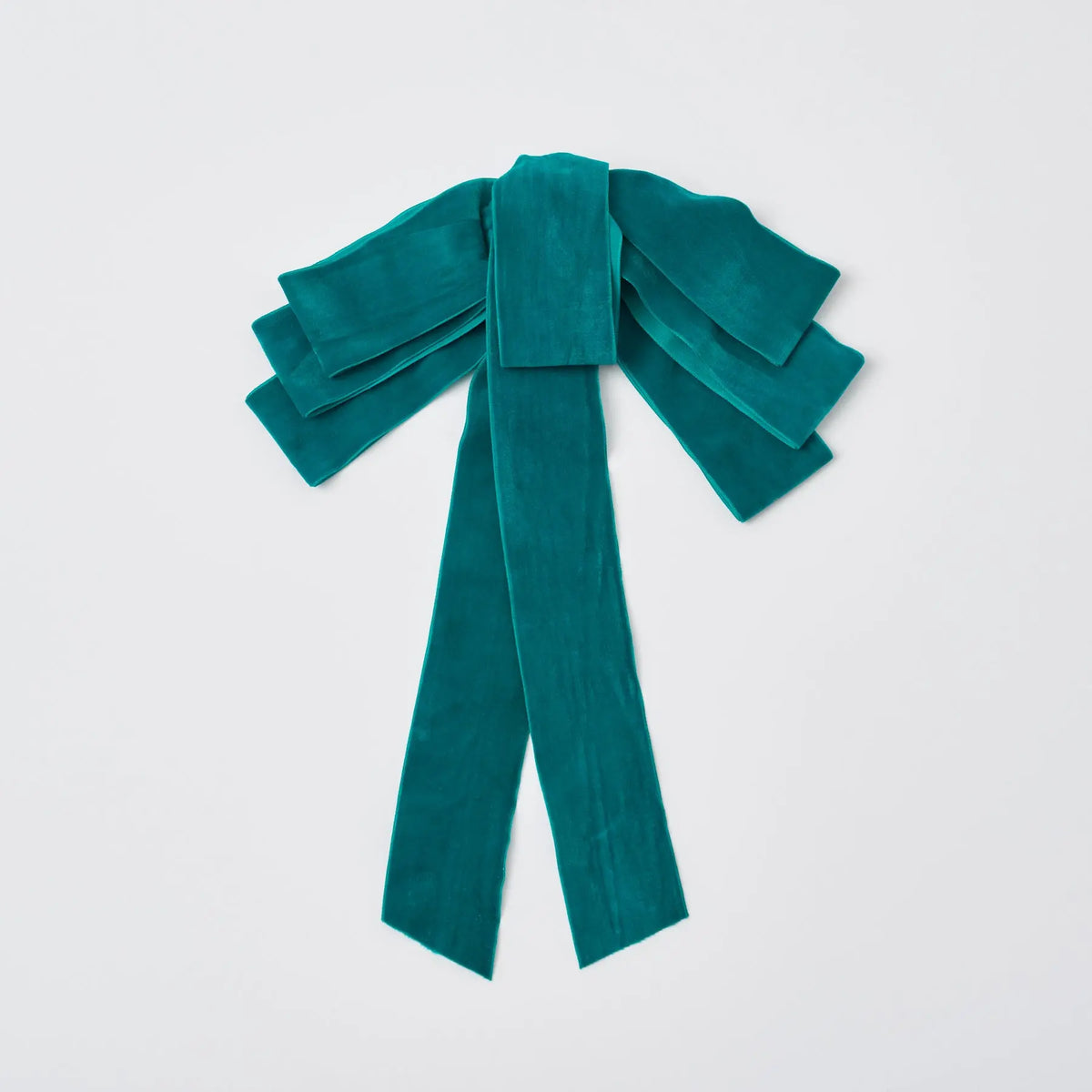 Teal Velvet Lux Hand-Tied Drape Loop Bow – Darby Creek Trading