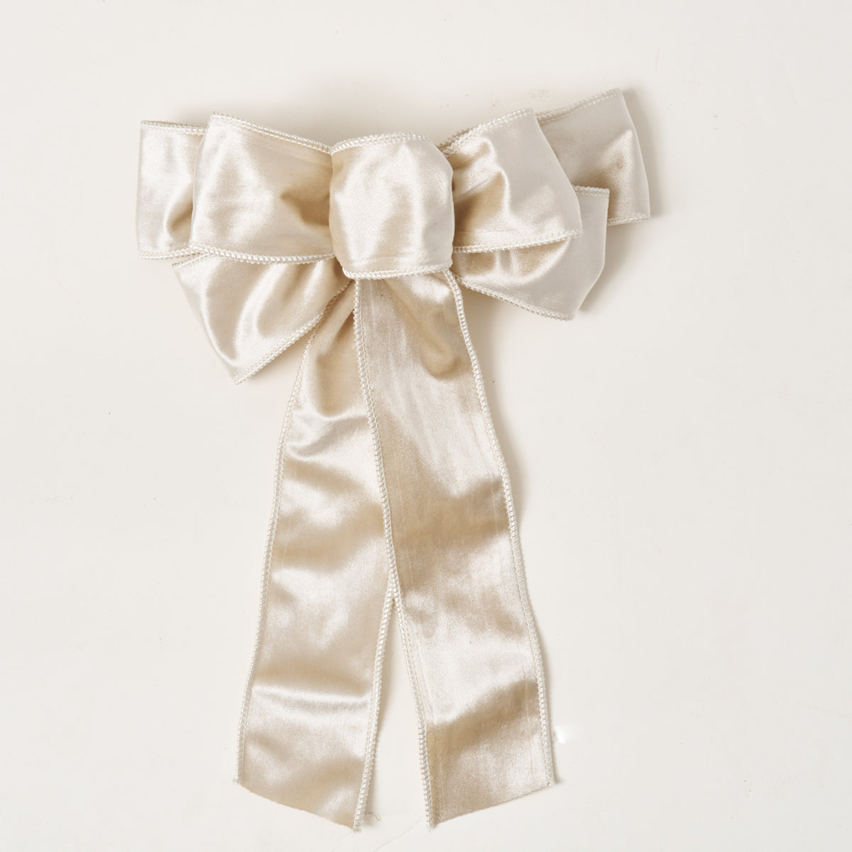 Taupe Velvet Wire-Lined Hand-Knotted Drape Loop Bow – Darby Creek Trading