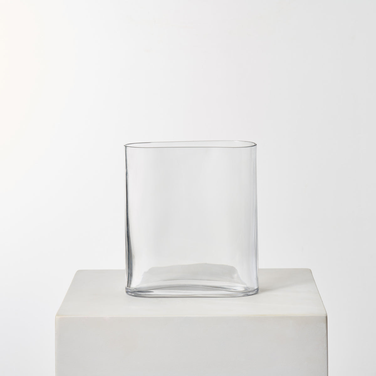 Rounded Corner Rectangular Glass Block Vase – Darby Creek Trading
