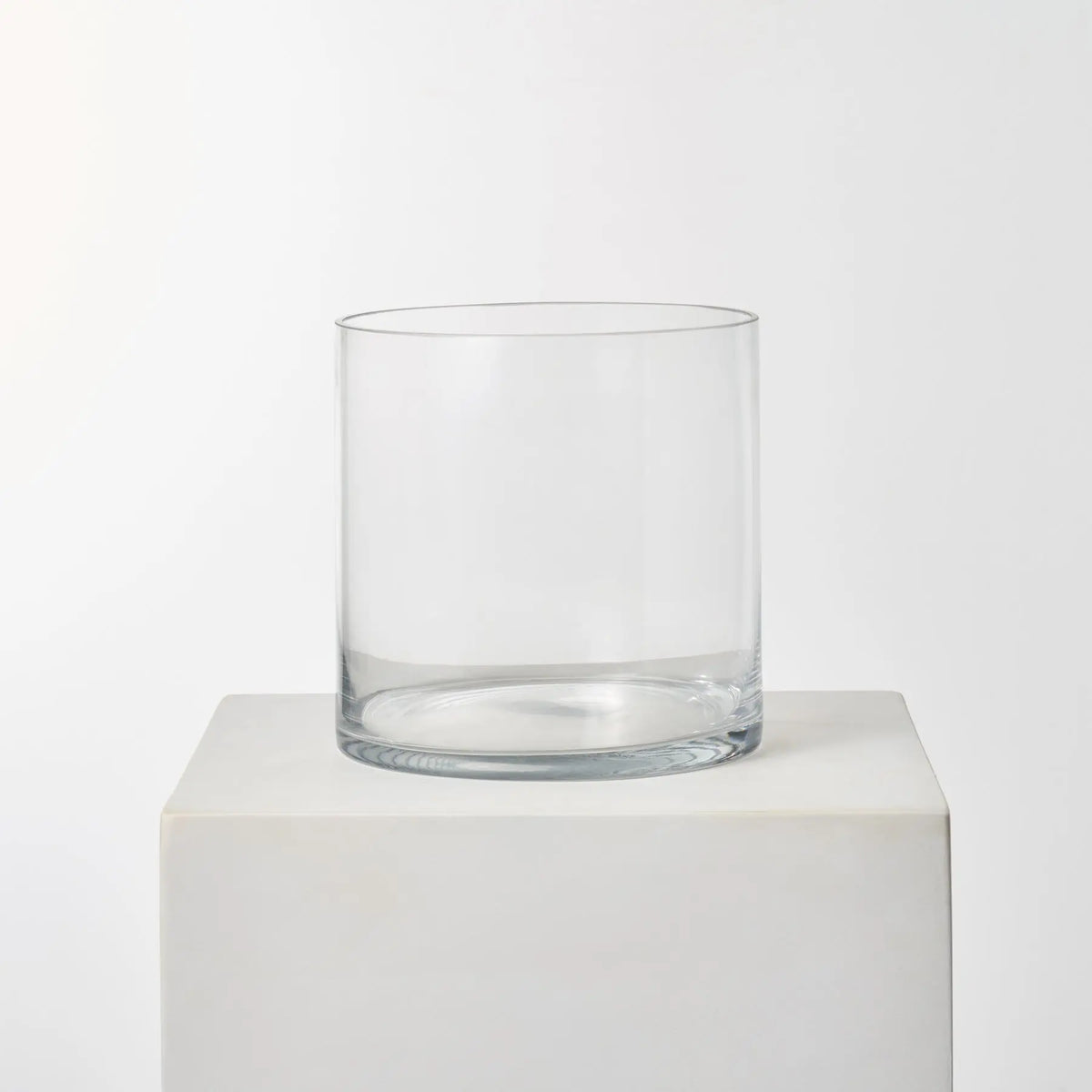 Large Handblown Clear Glass Cylinder Vase – Darby Creek Trading