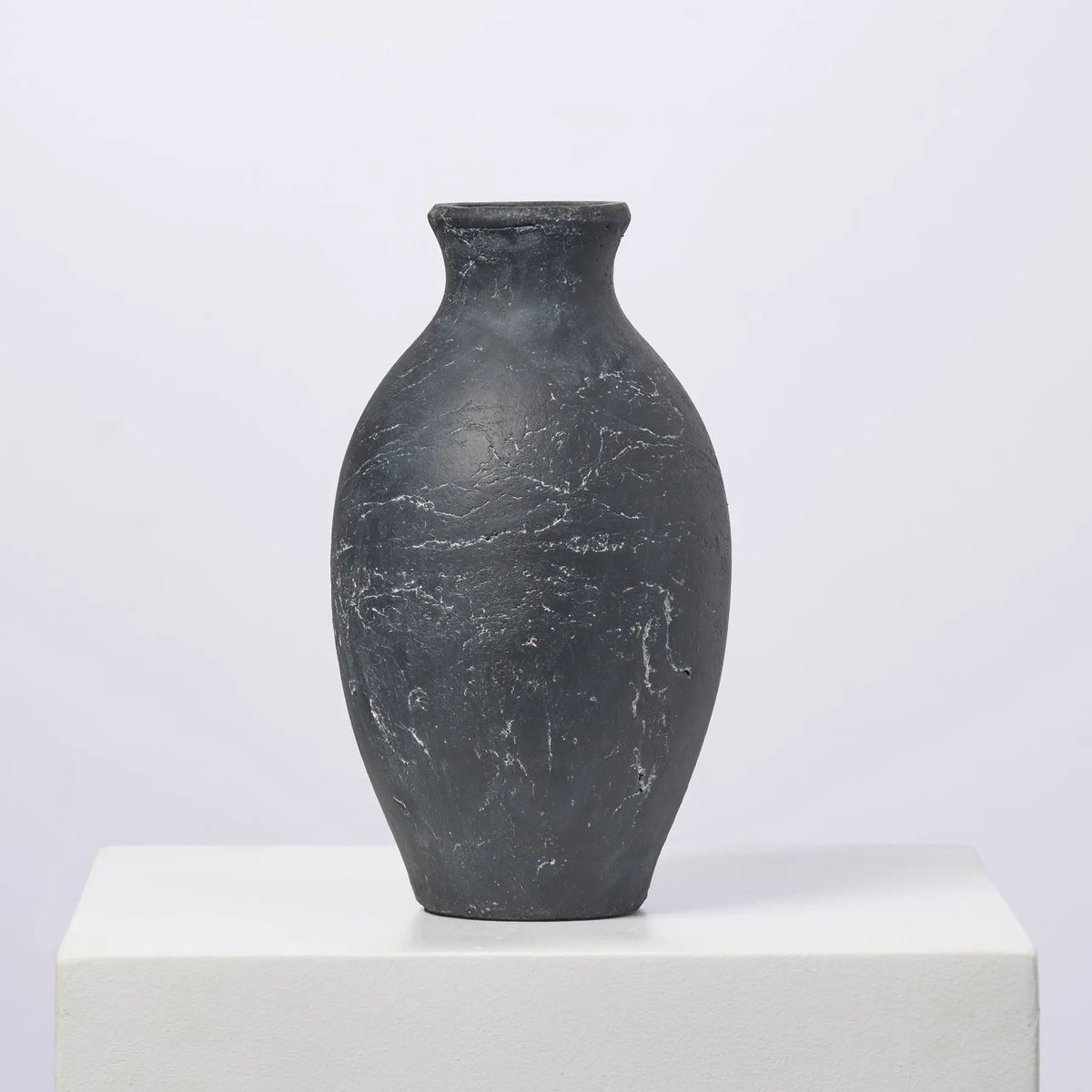 Textured Black Ceramic Terracotta Artifact Vase – Darby Creek Trading