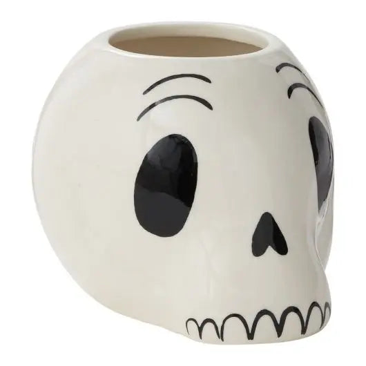 Ceramic Skeleton Skull Planter Pot Halloween Décor – Darby Creek Trading