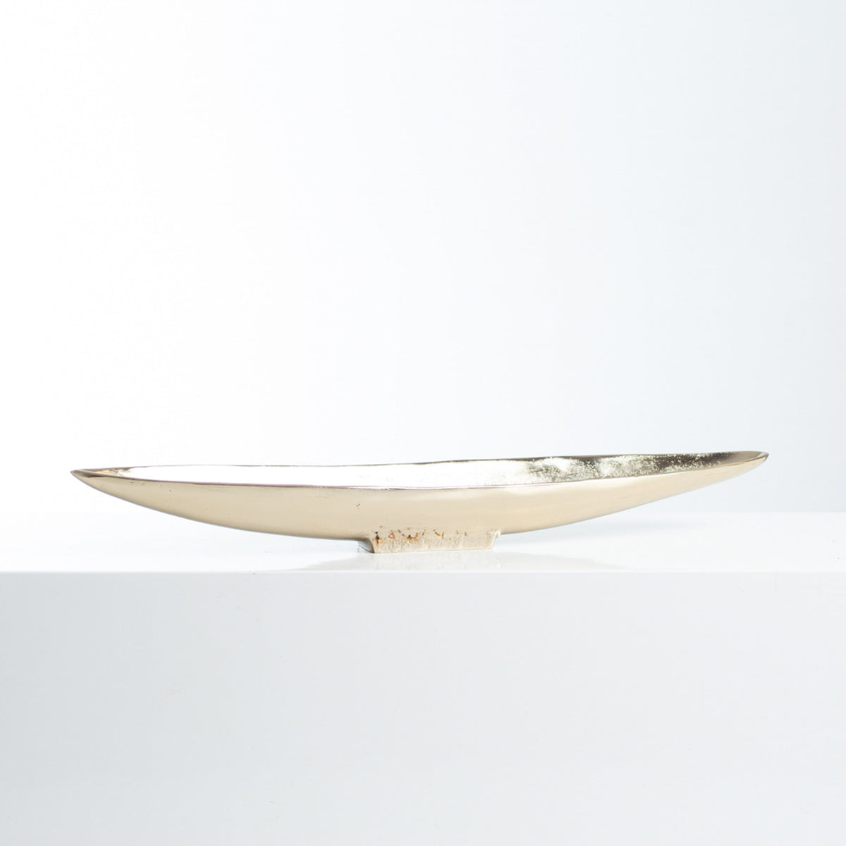 Elongated Gold or Silver Metal Boat Tray Centerpiece – Darby Creek Trading