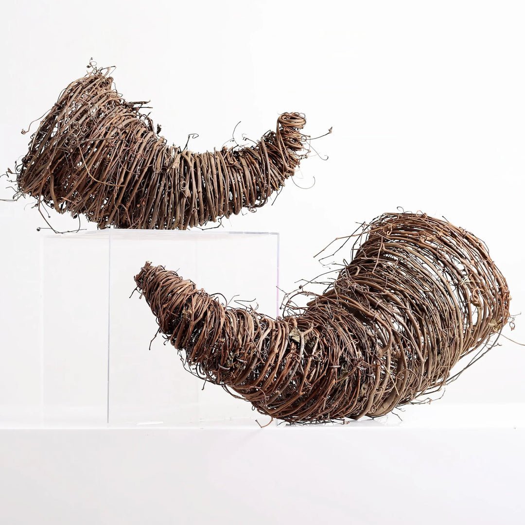 Extra Large Cornucopia Basket Natural Grapevine Cornucopia Basket