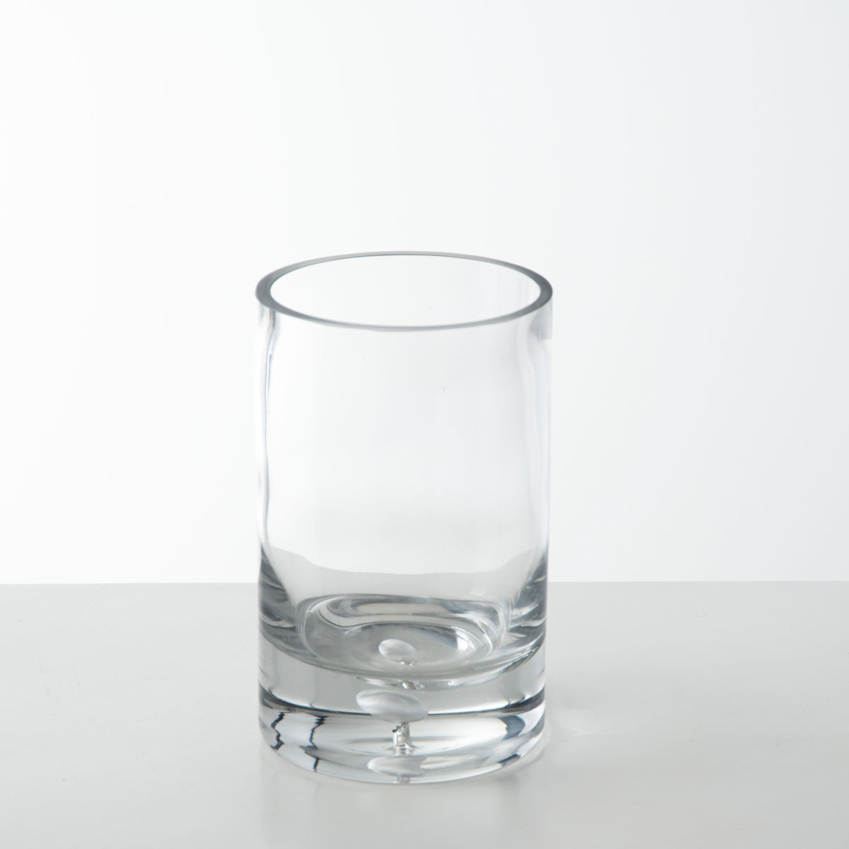Medium Double Wall Glass Bubble Bottom Classic Cylinder Vase – Darby ...