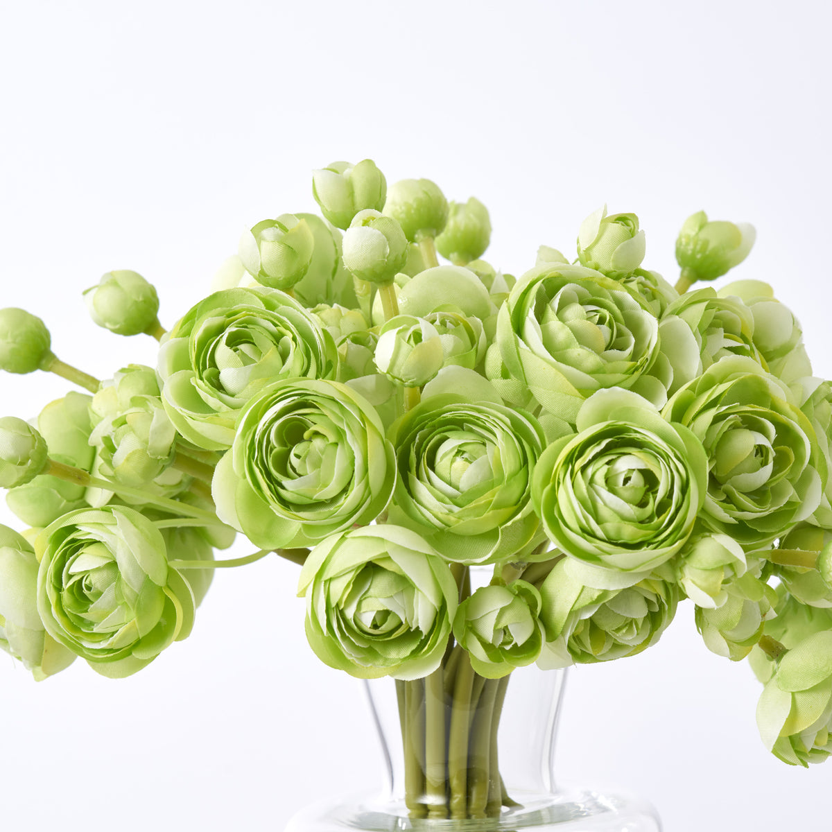 Mini Ranunculus Blooms In Modern Style Tiered Vase Everyday Spring Wat ...