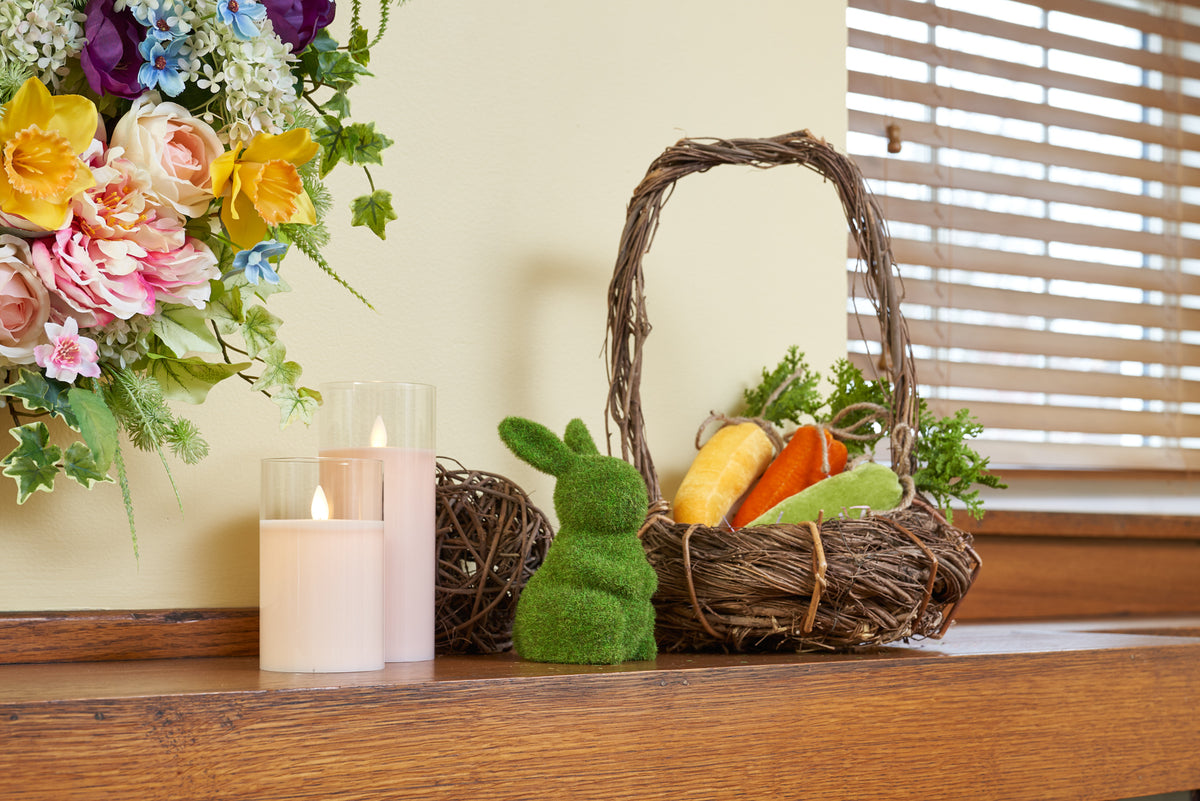 Moss Covered Standing Bunny Rabbits Easter Tabletop Decor - Set of 2 ...