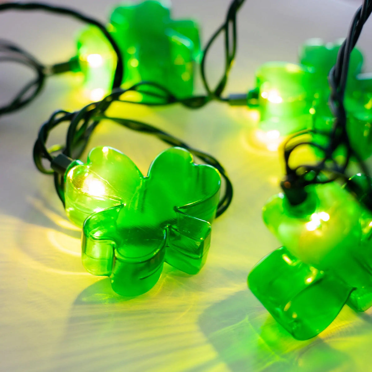St. Patrick's Day Irish Shamrock 10 String Light Set - Darby Creek ...