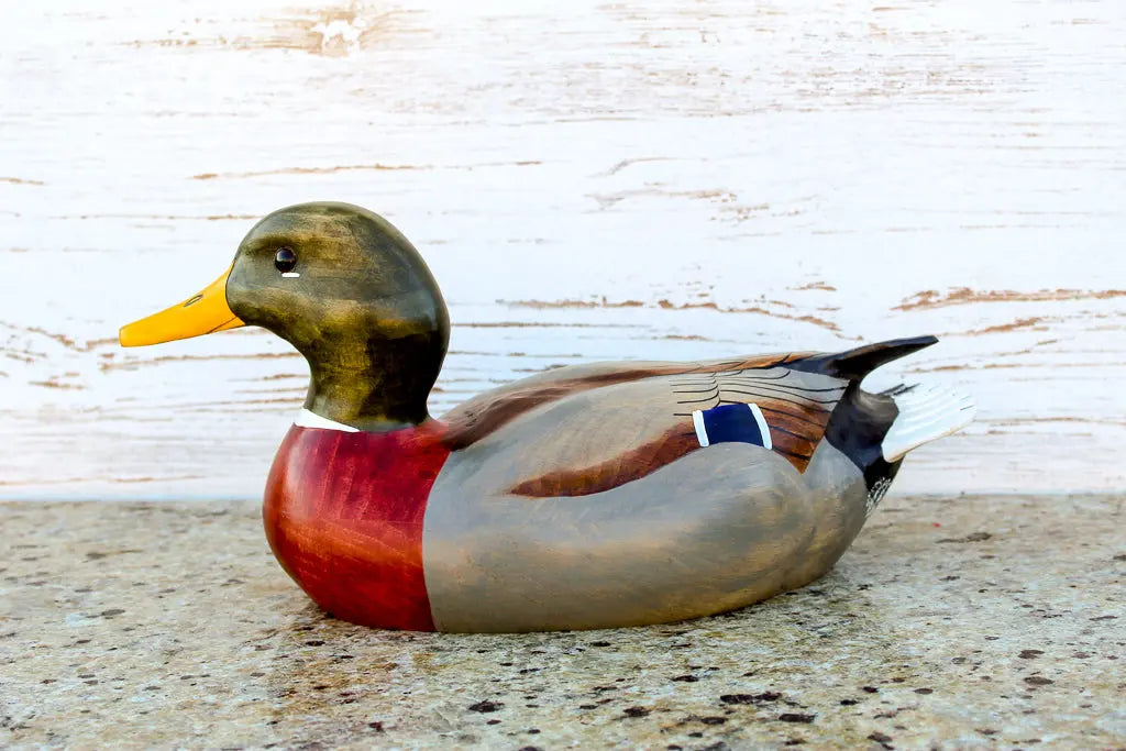 Hand Carved Mallard Duck Decoy – Darby Creek Trading