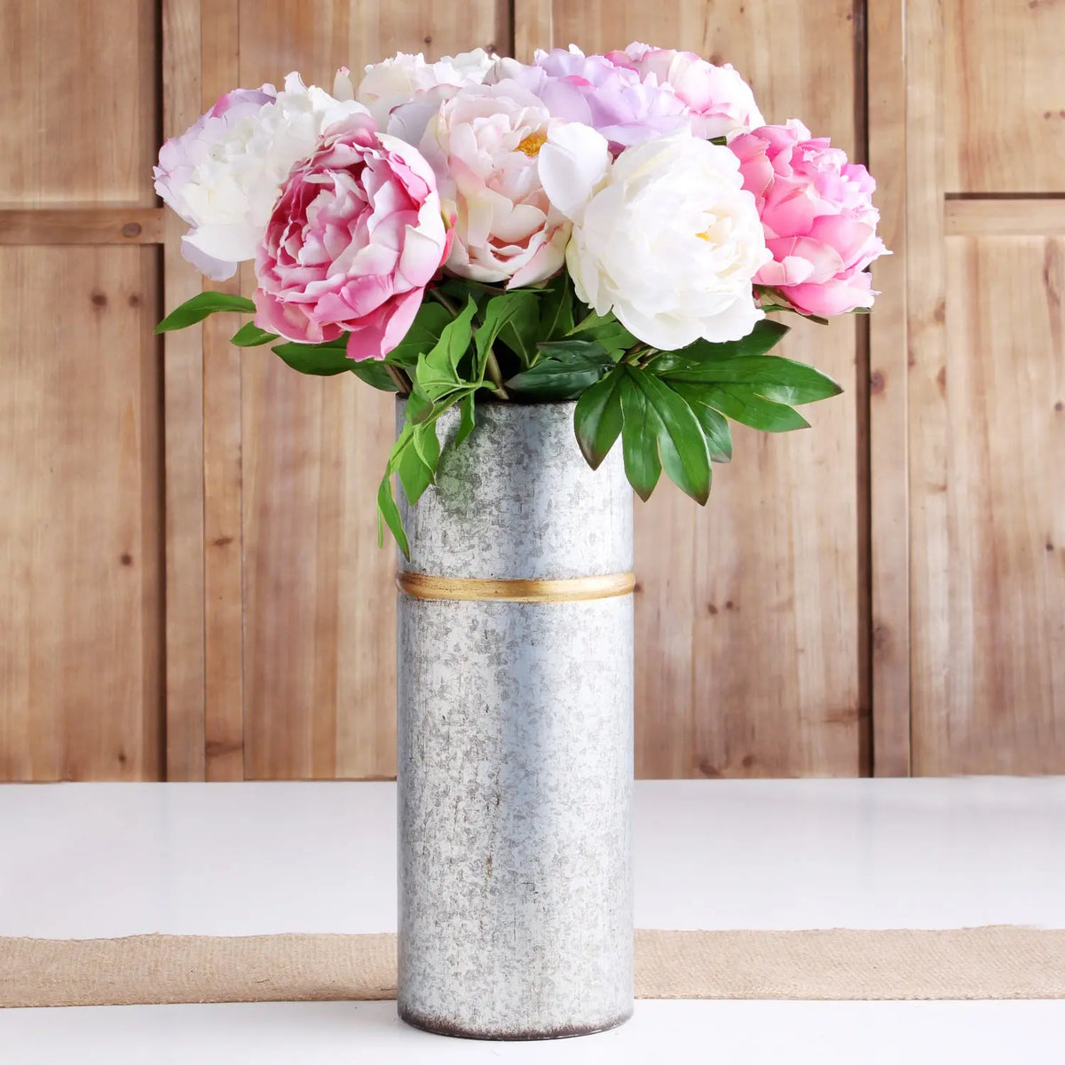 Pink Cerise Peony Real Touch Stem - 22" Forever Faux Flower – Darby ...