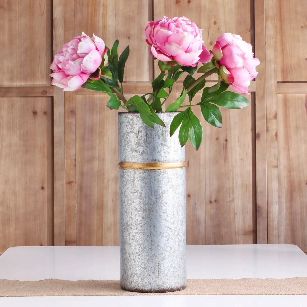 Pink Cerise Peony Real Touch Stem - 22" Forever Faux Flower – Darby ...