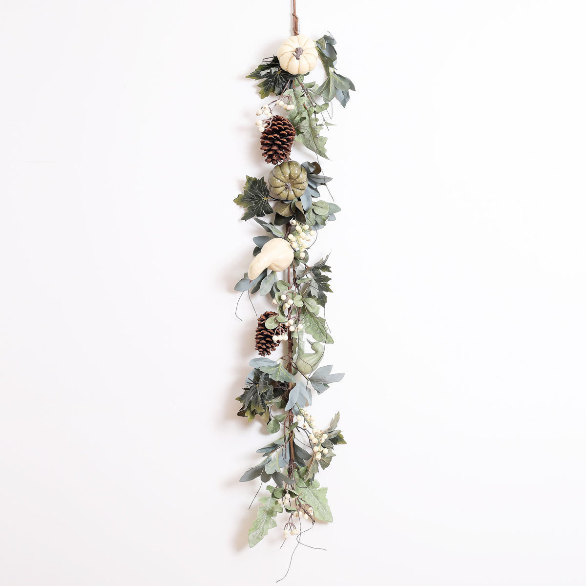 Cream Pumpkin & Gourd Fall Harvest Mantel Garland Table Runner – Darby ...