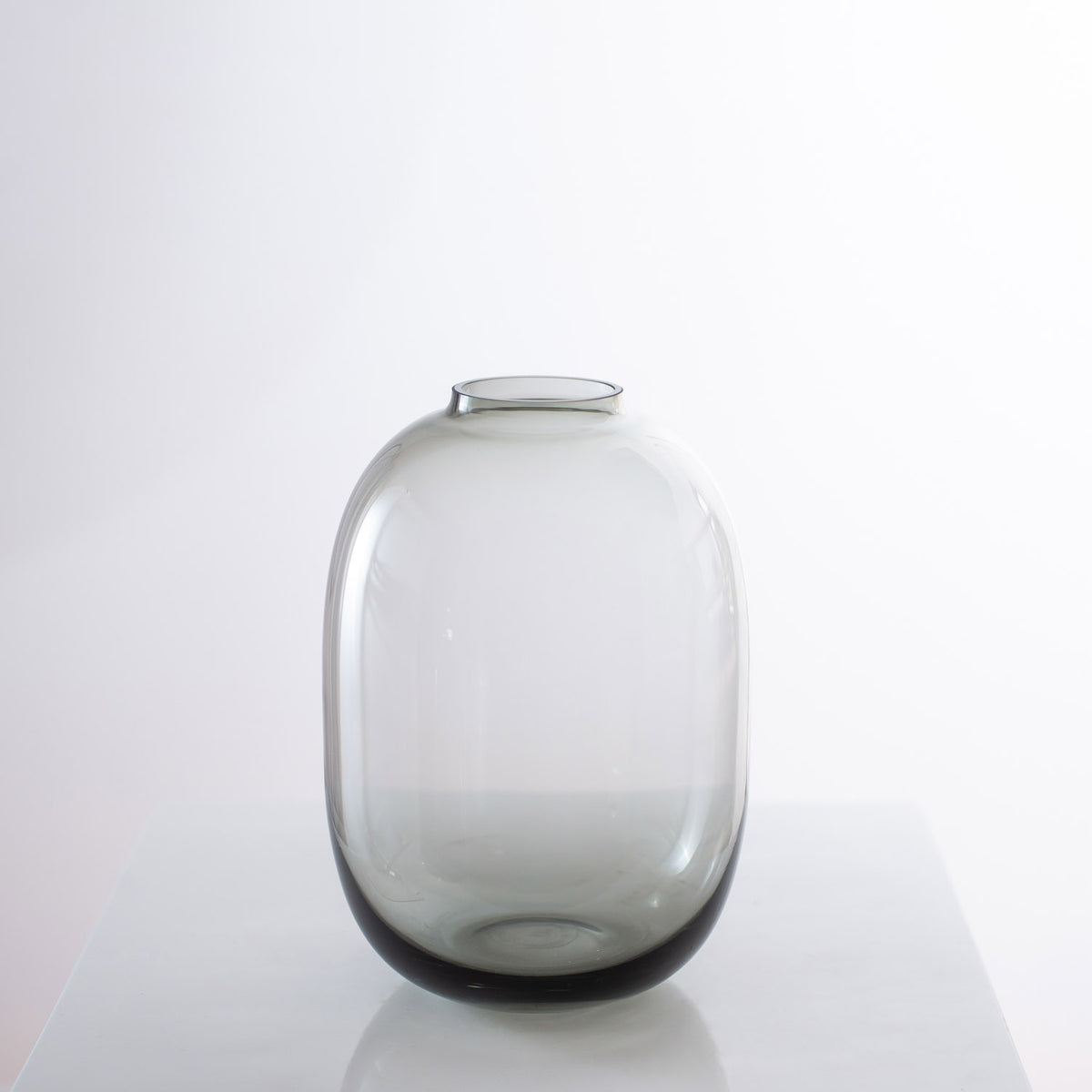 Smokey Gray Glass Bean Vase – Darby Creek Trading